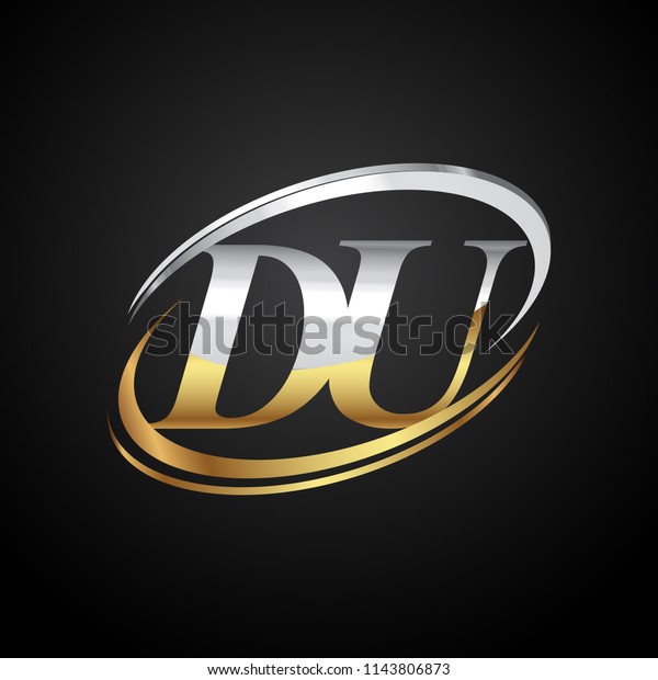 Initial Letter Du Logotype Company Name Stock Vector (Royalty Free ...