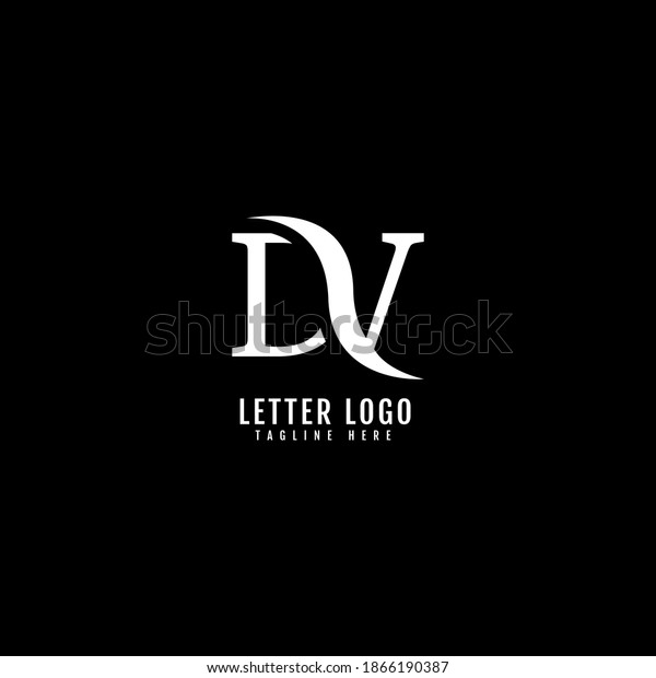 Initial Letter Dv Logotype Company Name Stock Vector (Royalty Free ...