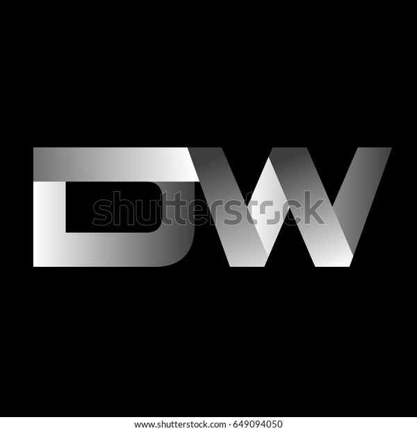 Initial Letter Dw Uppercase Modern Simple Stock Vector (Royalty Free ...
