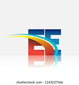 Initial Letter Ee Logotype Company Name Stock Vector (Royalty Free ...