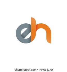 Initial Letter Eh Modern Linked Circle Stock Vector (Royalty Free ...