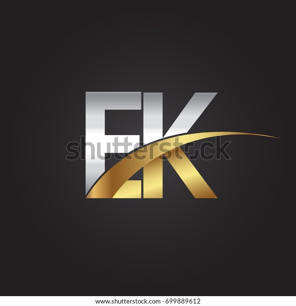 Initial Letter Ek Logotype Company Name Stock Vector (Royalty Free ...