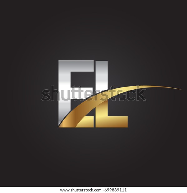 Initial Letter El Logotype Company Name Stock Vector (Royalty Free ...