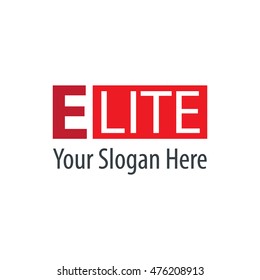 Initial Letter Elite Logo Red Stock Vector (Royalty Free) 476208913 ...