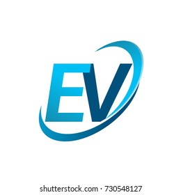 Initial Letter Ev Logotype Company Name Stock Vector (Royalty Free ...