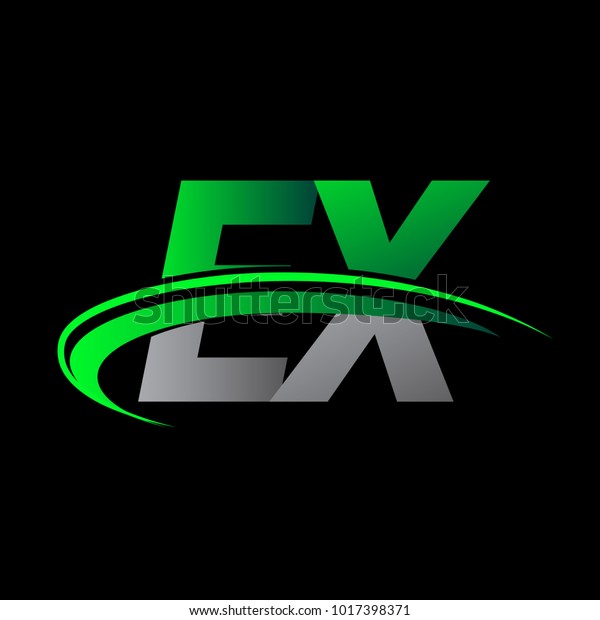 Initial Letter Ex Logotype Company Name Stock Vector (Royalty Free ...