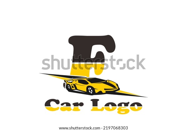 Initial Letter F Car Logo Stock Vector (Royalty Free) 2197068303 ...