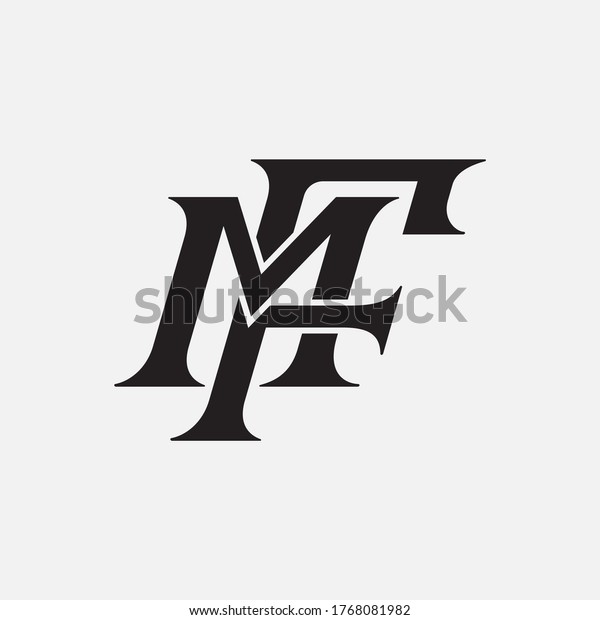 Initial Letter F M Fm Mf Stock Vector (Royalty Free) 1768081982 ...