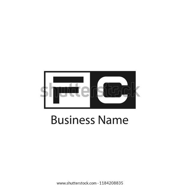 Initial Letter Fc Logo Template Design Stock Vector (Royalty Free ...