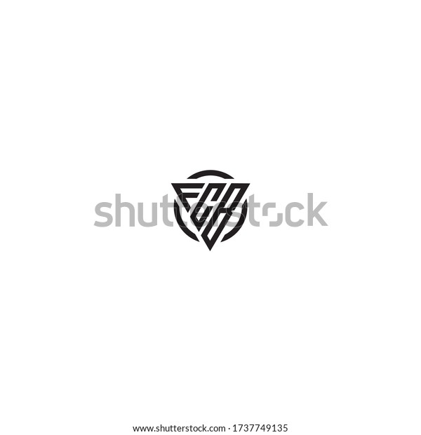 Initial Letter Fcb Triangle Monogram Cool Stock Vector (Royalty Free ...