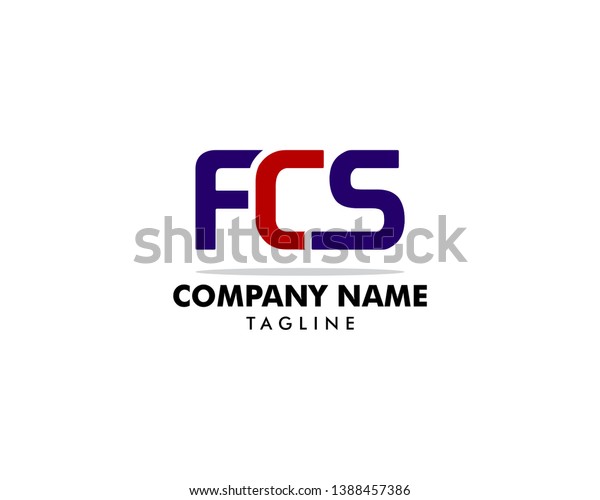 Initial Letter Fcs Logo Template Design Stock Vector (Royalty Free ...