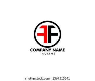 Initial Letter Ff Logo Template Design Stock Vector (Royalty Free ...