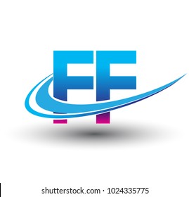 Initial Letter Ff Logotype Company Name Stock Vector (Royalty Free ...