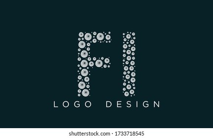 Initial Letter Fi Logo Design Vector Stock Vector (Royalty Free ...