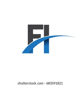 Initial Letter Fi Logotype Company Name Stock Vector (Royalty Free ...