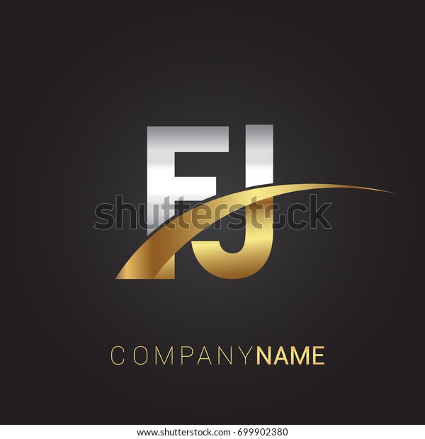 Initial Letter Fj Logotype Company Name Stock Vector (Royalty Free ...