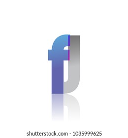 Initial Letter Fh Lowercase Overlap Logo Stock Vector (Royalty Free ...