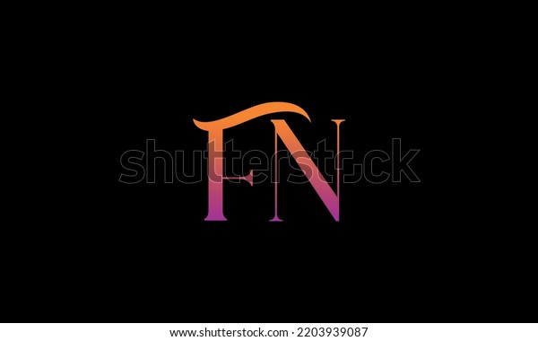 Initial Letter Fn Logo Fn Stock Stock Vector (Royalty Free) 2203939087 ...