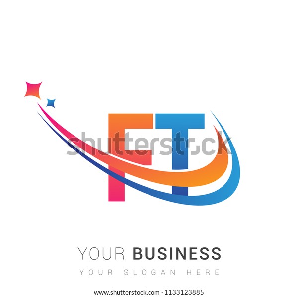 Initial Letter Ft Logotype Company Name Stock Vector (Royalty Free ...