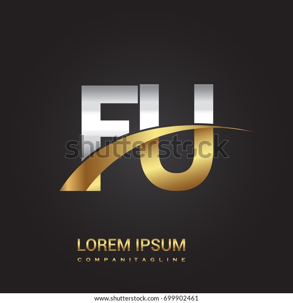 Initial Letter Fu Logotype Company Name Stock Vector (Royalty Free ...