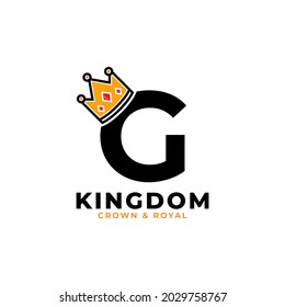 Initial Letter G Crown Logo Branding Stock Vector (Royalty Free ...