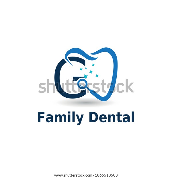 Initial Letter G Dental Dentist Logo Stock Vector (Royalty Free) 1865513503