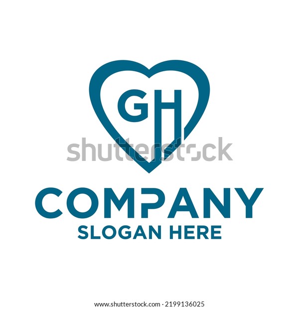 Initial Letter G H Logo Vector Stock Vector (Royalty Free) 2199136025 ...