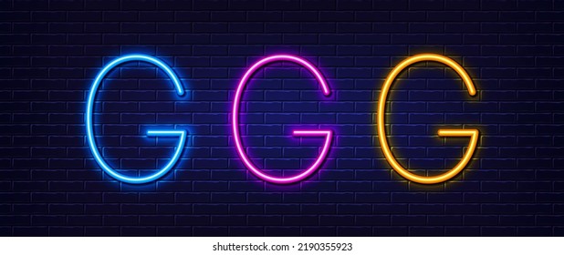 3,203 Neon letter g Images, Stock Photos & Vectors | Shutterstock