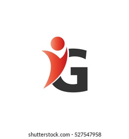 Initial Letter G Logo People Icon Stock Vector (Royalty Free) 527547958 ...