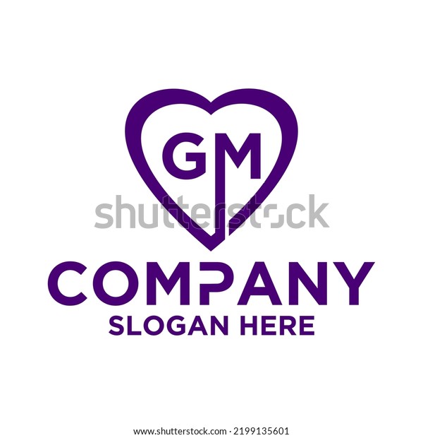 Initial Letter G M Logo Vector Stock Vector (Royalty Free) 2199135601 ...