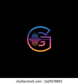 Initial Letter G Sound Weaves Logo Stock Vector (Royalty Free) 1629678892