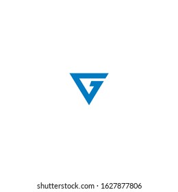 Initial Letter G Triangle Monogram Cool Stock Vector (Royalty Free ...