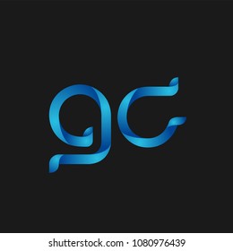 Initial Letter Gc Logo Design Stock Vector (Royalty Free) 1080976439 ...