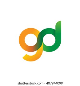 Initial Letter Gd Linked Circle Lowercase Stock Vector (Royalty Free ...