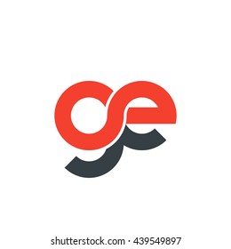 Initial Letter Ge Linked Round Lowercase Stock Vector (Royalty Free ...