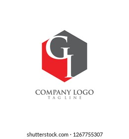 Initial Letter Giig Logo Template Design Stock Vector (Royalty Free ...