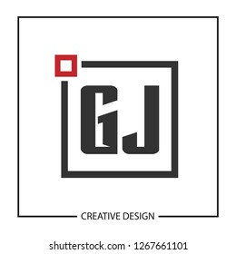 Initial Letter Gj Logo Template Design Stock Vector (Royalty Free ...