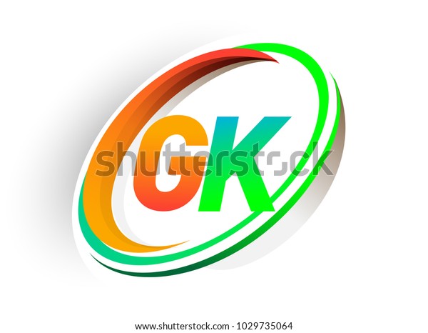 Initial Letter Gk Logotype Company Name Stock Vector (Royalty Free ...