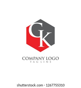 Initial Letter Gkkg Logo Template Design Stock Vector (Royalty Free ...