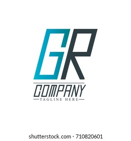 Initial Letter Gr Design Logo Stock Vector (Royalty Free) 710820601 ...