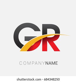 Initial Letter Gr Logotype Company Name Stock Vector (Royalty Free ...