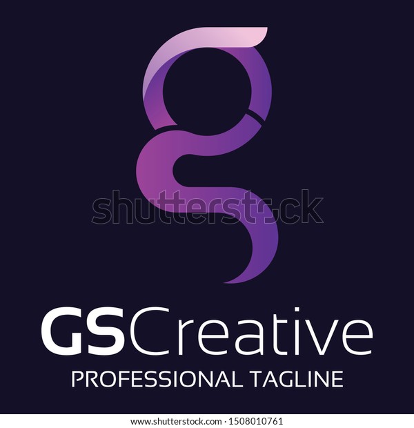 Initial Letter Gs Logo Colorful Circle Stock Vector (Royalty Free ...