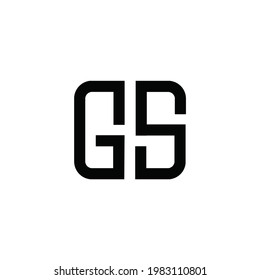 Initial Letter Gs Logo Icon Monogram Stock Vector (Royalty Free ...