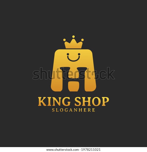 Initial Letter H King Shop Logo Stock Vector (Royalty Free) 1978211021 ...