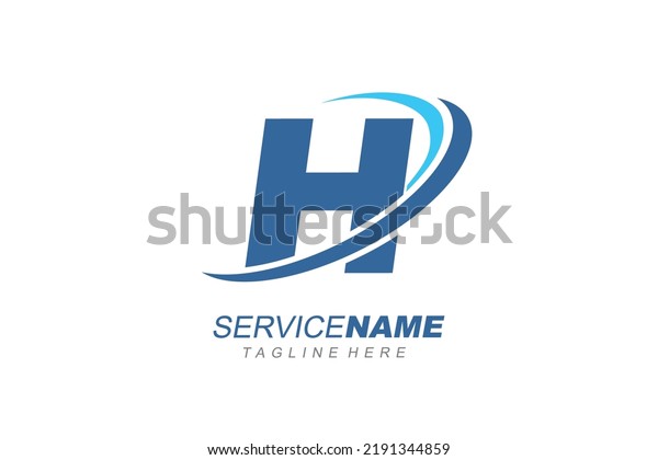 Initial Letter H Service Logo Stock Vector (Royalty Free) 2191344859 ...