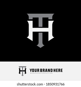 Initial Letter H T Ht Th Stock Vector (Royalty Free) 1850931766 ...