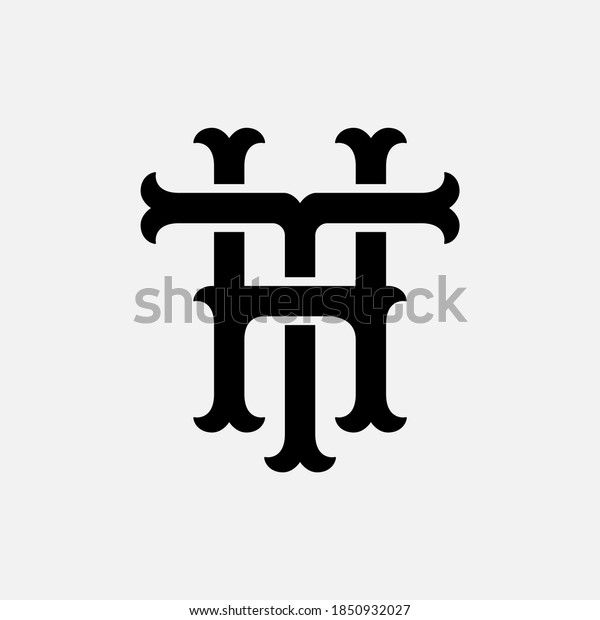 Initial Letter H T Ht Th Stock Vector (Royalty Free) 1850932027 ...