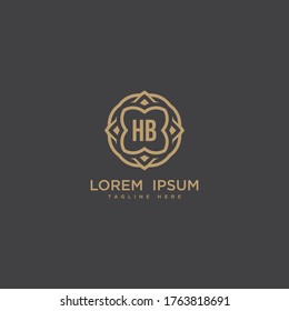 Initial Letter Hb Logo Icon Design Stock Vector (Royalty Free ...