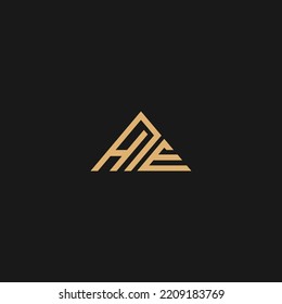 Initial Letter He Logo Icon Design Stock Vector (Royalty Free ...