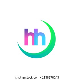 Initial Letter Hh Logotype Company Name Stock Vector (Royalty Free ...